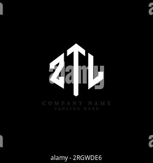 ZTL letter logo design with polygon shape. ZTL polygon and cube shape ...