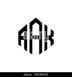 AAK letter logo design with polygon shape. AAK polygon and cube shape ...