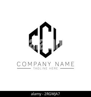 CCL letter logo design with polygon shape. CCL polygon and cube shape ...