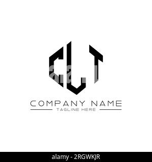 CLT letter logo design with polygon shape. CLT polygon and cube shape ...