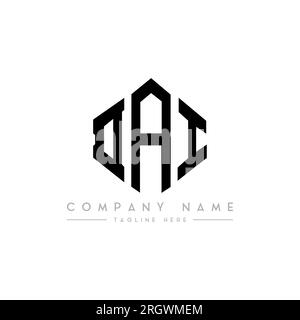 DAI letter logo design with polygon shape. DAI polygon and cube shape ...