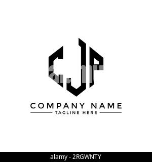 CJP letter logo design with polygon shape. CJP polygon and cube shape ...