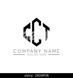 CCT letter logo design with polygon shape. CCT polygon and cube shape ...