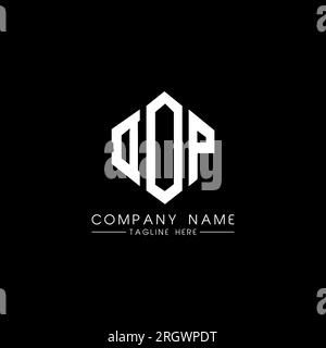 DOP letter logo design with polygon shape. DOP polygon and cube shape ...