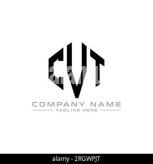 CVT letter logo design with polygon shape. CVT polygon and cube shape ...