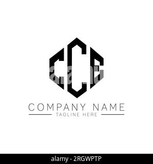 CCE letter logo design with polygon shape. CCE polygon and cube shape ...