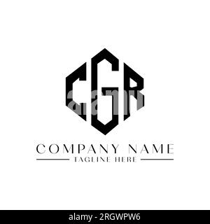 CGR letter logo design with polygon shape. CGR polygon and cube shape ...