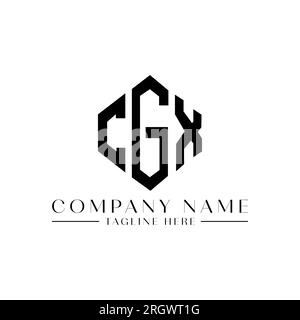 CGX letter logo design with polygon shape. CGX polygon and cube shape ...