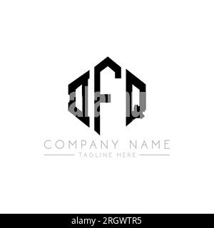 DFQ letter logo design with polygon shape. DFQ polygon and cube shape ...