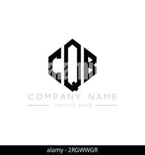 CQB letter logo design with polygon shape. CQB polygon and cube shape ...