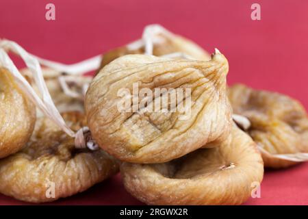 yellow shriveled figs dried to give sweetness, traditional oriental ...