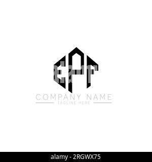 EPF letter logo design with polygon shape. EPF polygon and cube shape ...