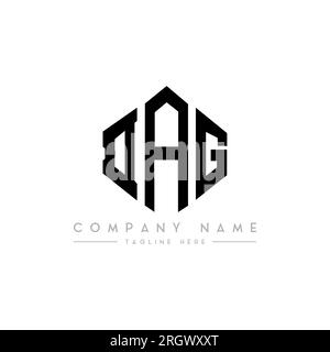 DAG letter logo design with polygon shape. DAG polygon and cube shape ...