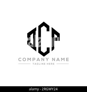 DCP letter logo design with polygon shape. DCP polygon and cube shape ...