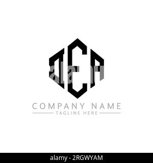 DEA letter logo design with polygon shape. DEA polygon and cube shape ...