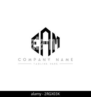 EAM letter logo design with polygon shape. EAM polygon and cube shape ...
