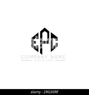 EPC letter logo design with polygon shape. EPC polygon and cube shape ...