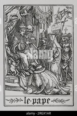 La Danse Macabre or Dance of Death; Dancing skeletons, circa 1890s ...