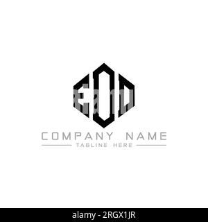 EDD letter logo design with polygon shape. EDD polygon and cube shape ...