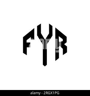 FYR letter logo design with polygon shape. FYR polygon and cube shape ...