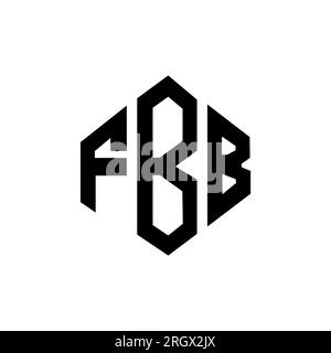 FBB letter logo design with polygon shape. FBB polygon and cube shape ...