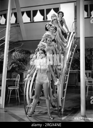 MOVITA CASTANEDA and other Chorus Girls / Chorines on set publicity ...