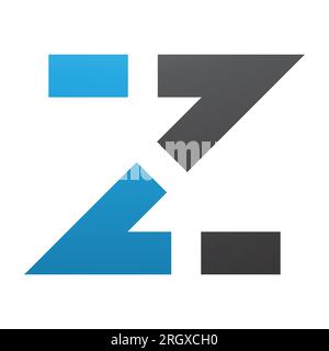 Black Dotted Line Shaped Letter Z Icon on a White Background Stock ...
