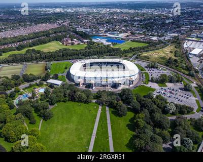 A aerial view of the MKM Stadium, home to Hull City during the Sky Bet ...