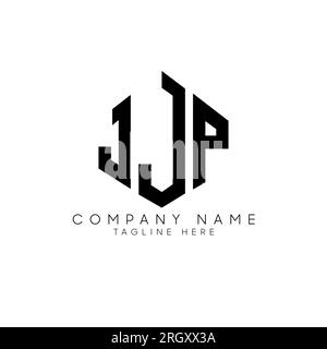 JJP letter logo design with polygon shape. JJP polygon and cube shape ...