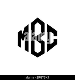 MBC letter logo design with polygon shape. MBC polygon and cube shape ...