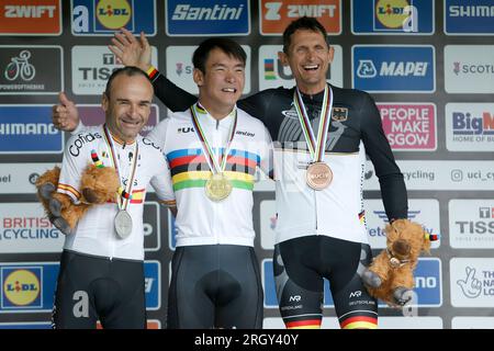Spain's Ricardo Ten Argiles after winning bronze in the Men's C1 3000m ...