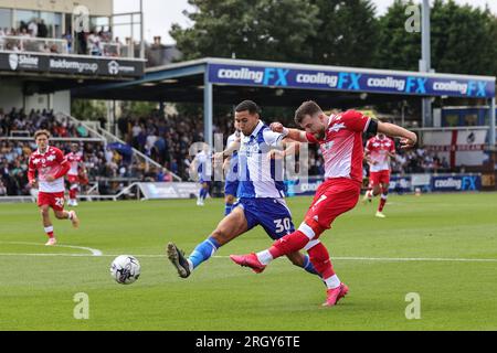 Nicky Cadden #7 of Barnsley scores to make it 0-1 during the Sky Bet ...