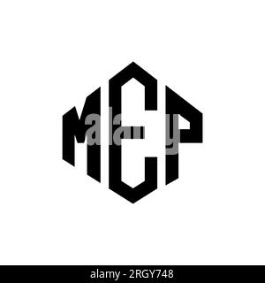 MEP letter logo design with polygon shape. MEP polygon and cube shape ...