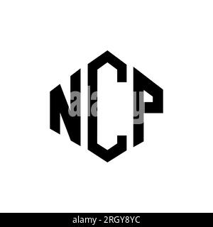NCP letter logo design with polygon shape. NCP polygon and cube shape ...