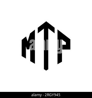 MTP letter logo design with polygon shape. MTP polygon and cube shape ...