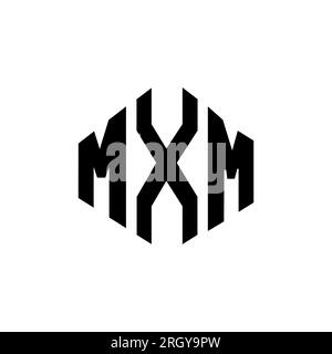 MXM letter logo design with polygon shape. MXM polygon and cube shape ...