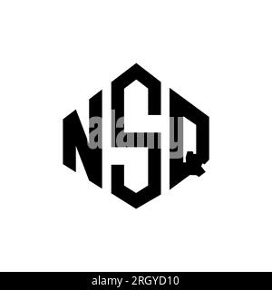 NSQ letter logo design with polygon shape. NSQ polygon and cube shape ...
