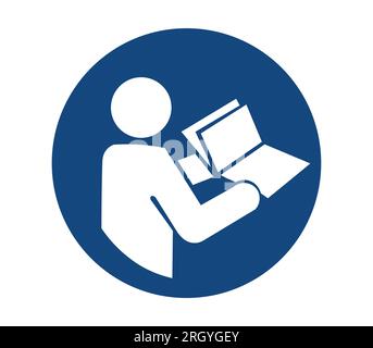 Refer Instruction Manual Booklet Symbol Sign Isolate on transparent Background,Vector ...