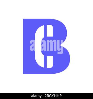 Letter O Cell Phone Logo. Communication Symbol With Phone Icon Stock ...