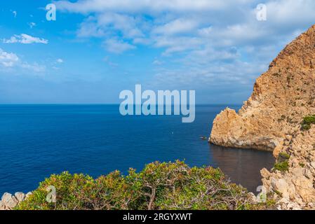 Cliffs of Maro-cerro gordo between the provinces of Malaga and Granada ...