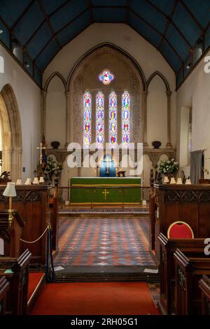 St Andrew's Church interior, Castle Combe. Wiltshire Stock Photo - Alamy
