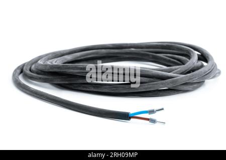 High voltage wire hank prepared for use isolated on white Stock Photo ...