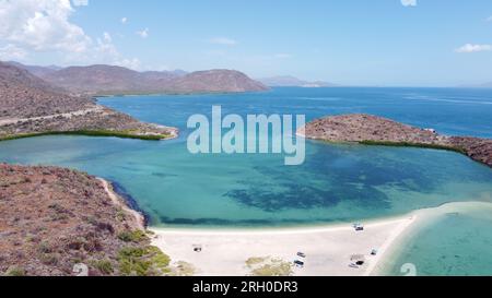 DRONE PHOTOGRAPHY AT EL REQUESON BEACH BAJA CALIFORNIA SUR MEXICO Stock ...