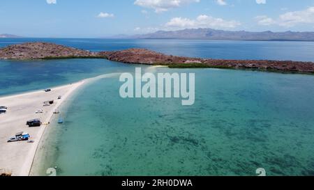 DRONE PHOTOGRAPHY AT EL REQUESON BEACH IN BAJA CALIFORNIA SUR MEXICO ...