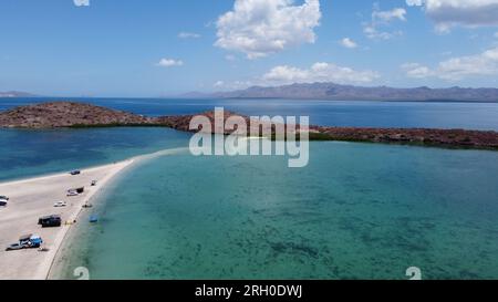 DRONE PHOTOGRAPHY AT EL REQUESON BEACH IN BAJA CALIFORNIA SUR MEXICO ...