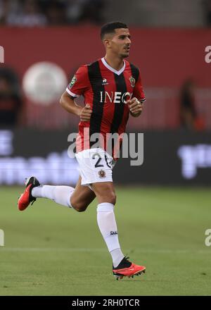 Nice, France. 11th Aug, 2023. Benjamin Andre of LOSC Lille reacts ...