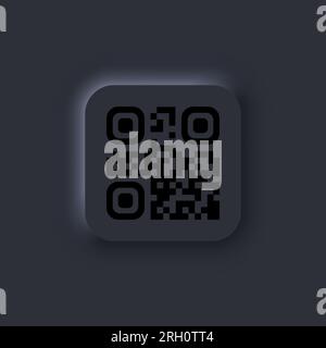 Dark neumorphic user interface elements with neon buttons and bars ...