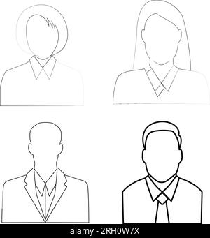 Avatar icon. woman Person design. Vector graphic Stock Vector Image ...