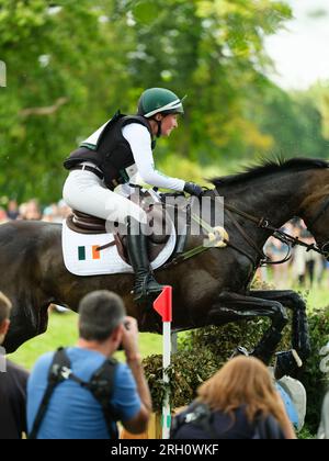 Susannah Berry of Ireland with Clever Trick during the dressage at the ...