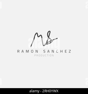 RS Simple Signature Logo - Handwritten Vector Template for R and S Logo ...